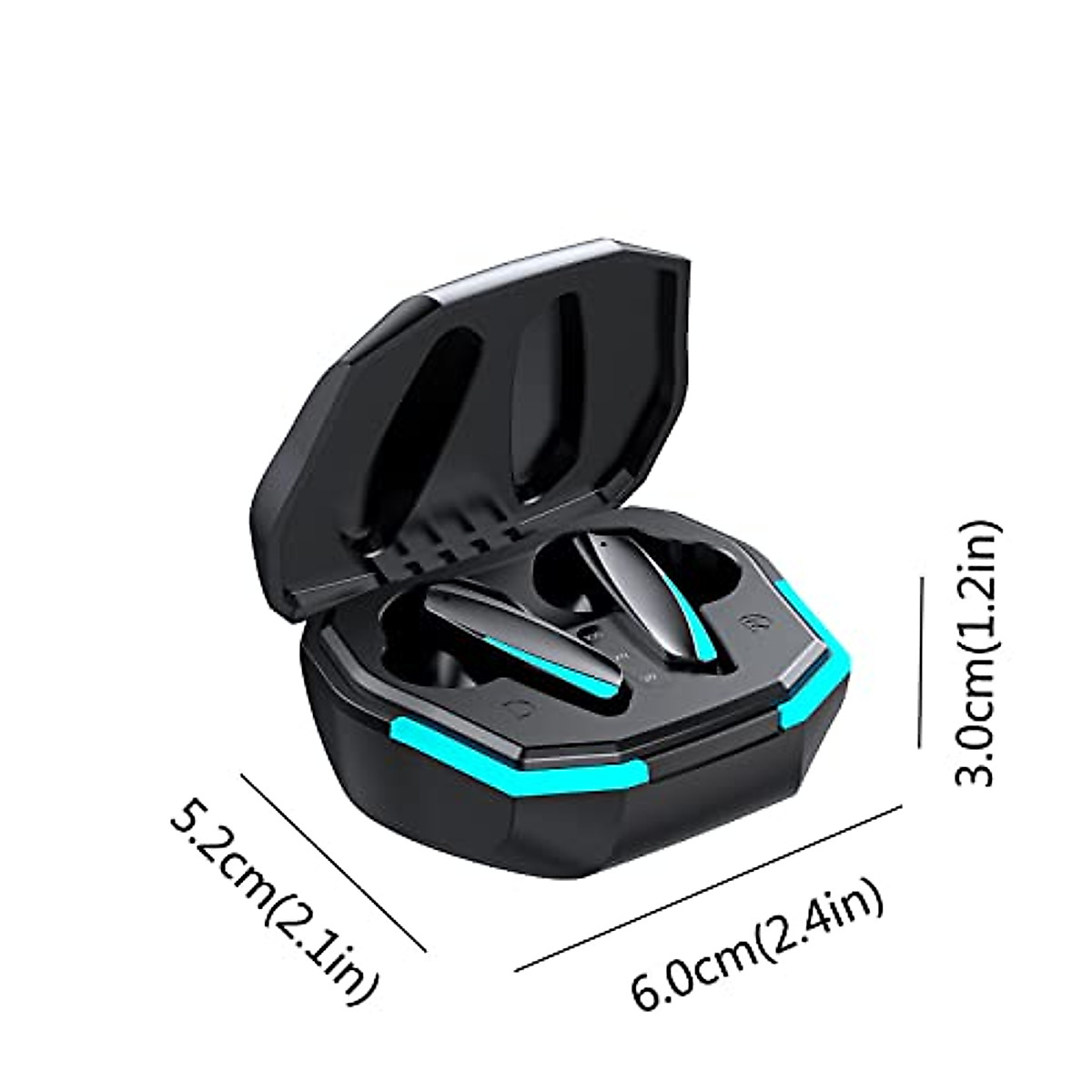5.2 Wireless Bluetooth Headset Dedicated to Esports, in-Ear Waterproof, Low Latency, Noise Reduction, Binaural Stereo Hd Call,for Sports Running Office and Esports