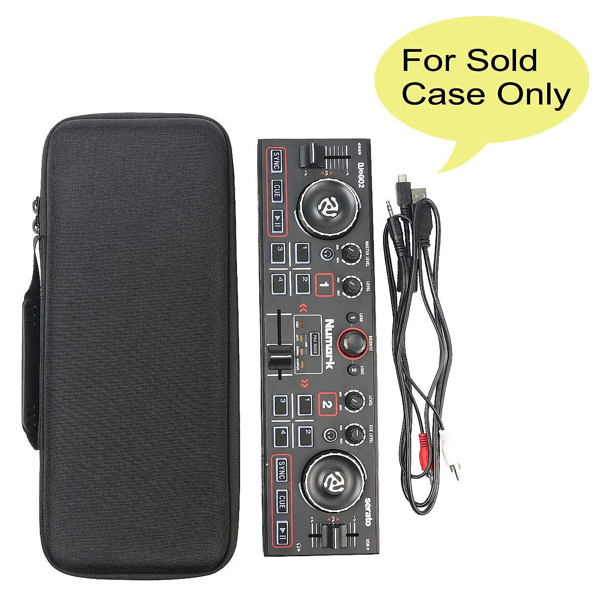 co2CREA Hard Case Replacement for Numark DJ2GO2 Touch Compact DJ Controller