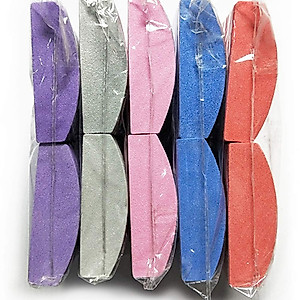 Beaupretty 20PCS nail file for acrylic nails nail sanding block pedicure nail buffer nail files Toenail File nail emery board False Nail File Fingernail File nail art tool bulk purple Remover