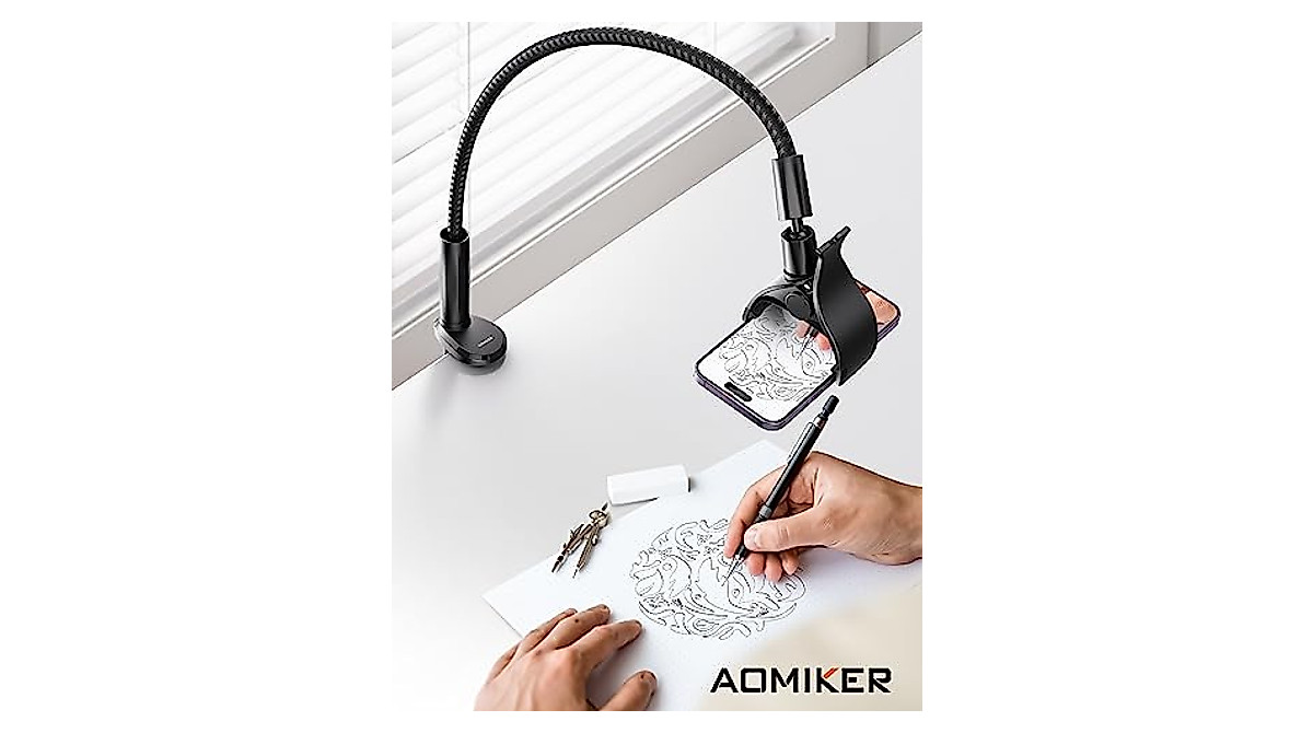 Aomiker Gooseneck Phone Holder - 38” Flexible Mount