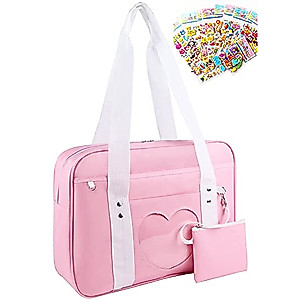 Heart Kawaii ITA Japanese Bag Anime Sticker & kawaii wallet purse cute backpacks for woman trendy stuff gift ideas book bags tote Pin anime backpack kawaii accessories cheap Laptop Handbag Pink