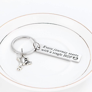 HUTIMY Frog Stuff Frog Gifts Keychain for Frog Lovers Women Men Frog Charm Jewelry Frog Keychain Frog Keychains