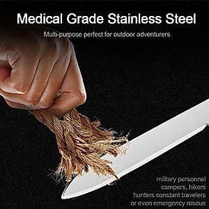 Portable Nail Clippers,Medical Grade Stainless Steel Foldable Nail Cutter with Leather Case, Ultra Slim Travel Design