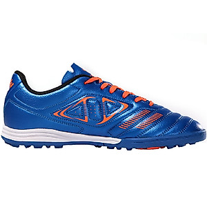 KELME Men's Soccer Shoes Arch Support Cleats Professional Futsal Sneaker Breathable Athletic Football Boots for Outdoor Indoor TF Blue 9