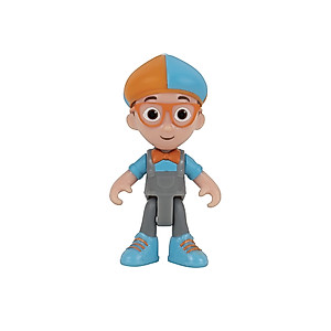 Blippi Wonders Station Playset - Explore Includes One Station Playset with 1 Figure, 1 BlippiMobile, 2 Vehicle Add-Ons,Blue / Orange