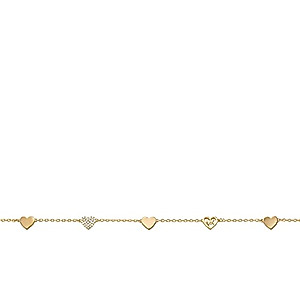 Michael Kors Women's Gold-Tone Brass Station Necklace (Model: MKJ7983710)