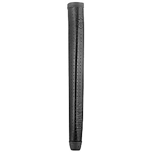 SHABIER Light Weight Breathable Leather Golf Putter Grip Pure Handmade Soft Leather Golf Grips (Black)