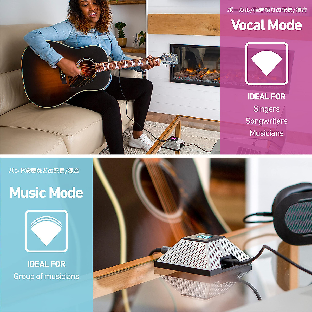 Solid State Logic SSL CONNEX, Portable USB Microphone. Conferencing, Content Creation, Live Streaming, Music Recording on PC/Mac, Quad Condenser Microphone Array and 4 User Modes