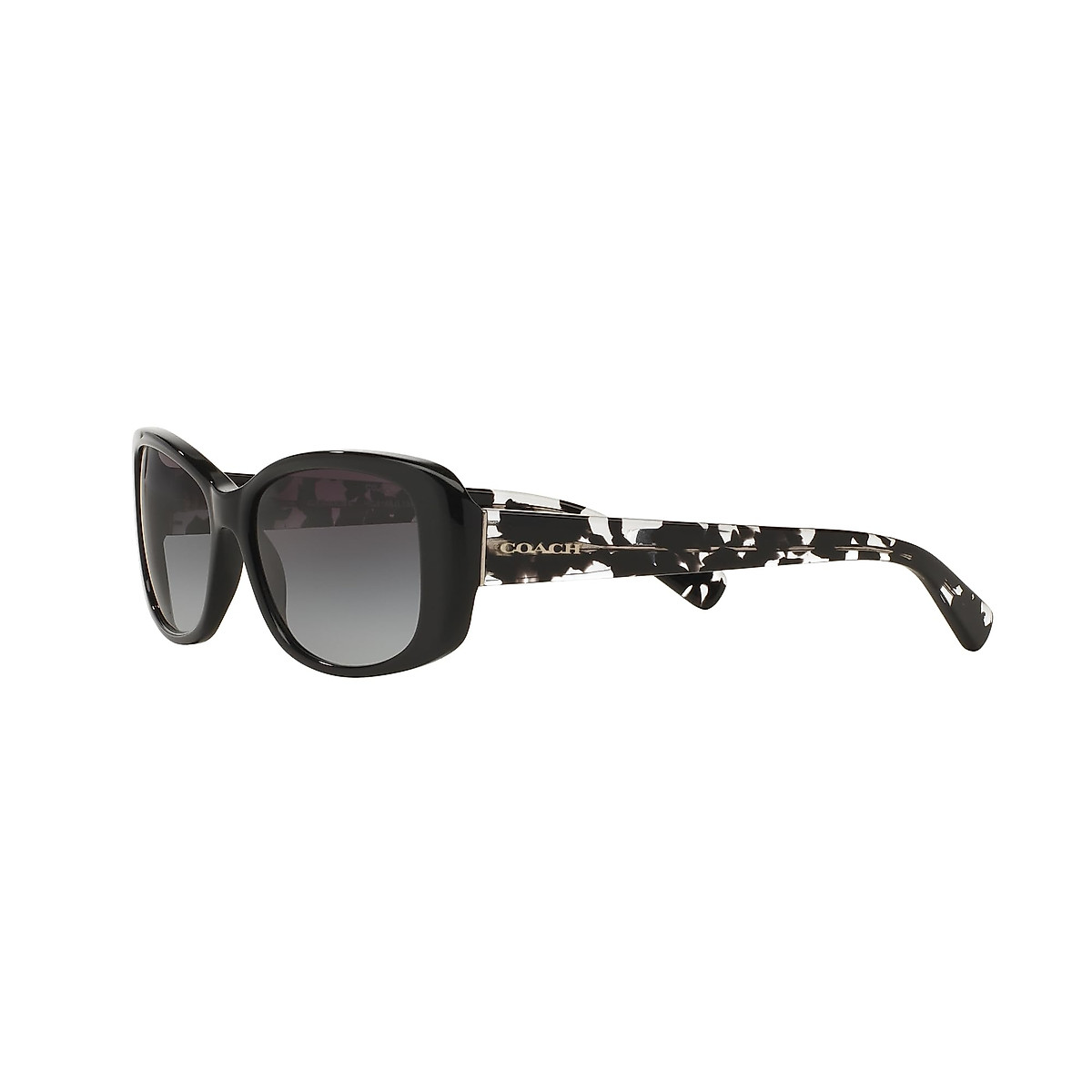 Coach HC8168 Sunglasses, Black/Grey Gradient, 56 mm