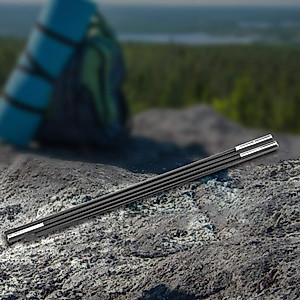 Aluminum Tent Poles for Tarp, Four Sections in One, Total Length 1.8m Adjustable Tarp Poles for Camping Backpacking
