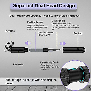 Lopnord Bluetooth Earbuds Cleaner Kit for Galaxy Buds 2 Pro Case/Galaxy Buds Pro Case/Galaxy Buds 2 Case/Galaxy Buds Live Case with Lock(Case+Cleaning Pen)