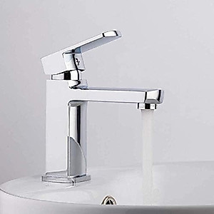 RONPOTY Kitchen Taps Kitchen Tap Kitchen Faucet New Bath Sink Taps Modern Style Bathroom Sink Faucet Hot and Cold Water Mixer Tap Single Handle