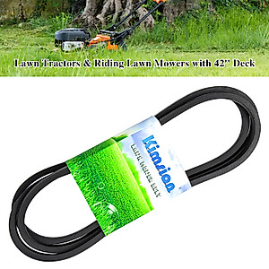 Kimsion 954-04060C Deck Belt (1/2'' x 96 1/2'') Replaces 954-04060B, 754-04060, 754-04060B for MTD, Troy-Bilt, Craftsman, Cub Cadet 42'' Deck Riding Mowers, Replacement Troy Bilt 42 inch Deck Belt