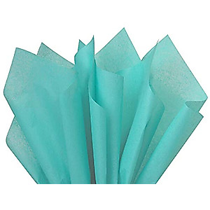 Feronia packaging Caribbean Teal Tissue Paper Squares, Bulk 10 Sheets, Premium Gift Wrap and Art Supplies for Birthdays, Holidays, or Presents, Large 15 Inch x 20 Inch Made in USA