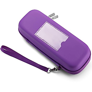 Caseling Hard Stethoscope Case Compatible with 3M Classic III, Lightweight II S.E, Cardiology IV Diagnostic, Includes ID Slot and Mesh Pocket for Nurse Accessories (Purple - Pu Leather)