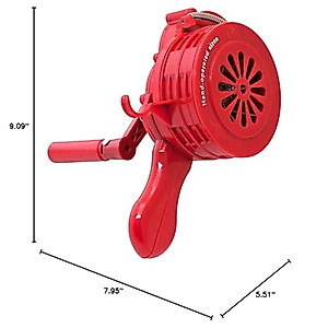 Vixen Horns Hand Crank Siren, Loud Portable Air-raid Hand Held Siren, Manual Operated Siren Horn, Handheld Fire Alarm Tornado Air Raid Siren (Plastic), VXS-1000P