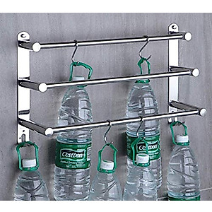 SilteD Towel Rack Wall-Mounted Towel Rail Towel Bar Bathroom,Solid Base,Screw Kit,Easy to Install/50Cm