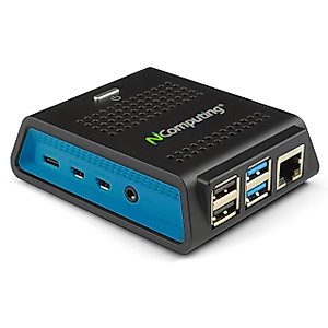 NComputing RX440(RDP) Thin Client Built on Raspberry Pi4 for Microsoft AVD, Windows 365 Cloud PC, RDS, Verde VDI, vSpace Pro Enterprise