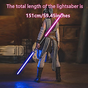 Lorsaberus [Upgrade Lightsaber, 2-in-1 RGB 12 Colors USB C Charge Light Saber for Kids Adult, Metal Hilt Dueling Light sabers Toy for Boys Girls, Children's Day Gifts, 2Pack