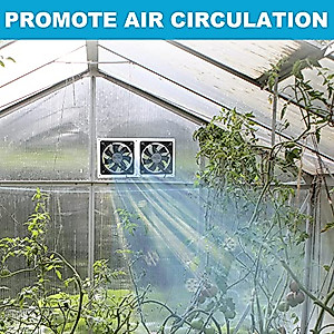 SOLPERK Solar Fan for Shed, 10w Chicken Coop Solar Panel Fan, Solar Greenhouse Fan with 11.8ft/3.6m Cable, Solar Exhaust Fan For Shed, Chicken Coop, Greenhouse, Dog House