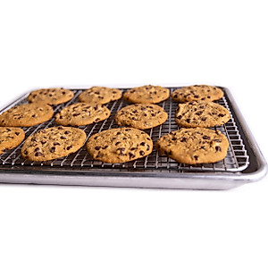 Baking Sheet With Rack - Simple And Easy To Use Baking Rack For Oven Cooking - High Grade Aluminum Baking Sheet With Wire Rack Set