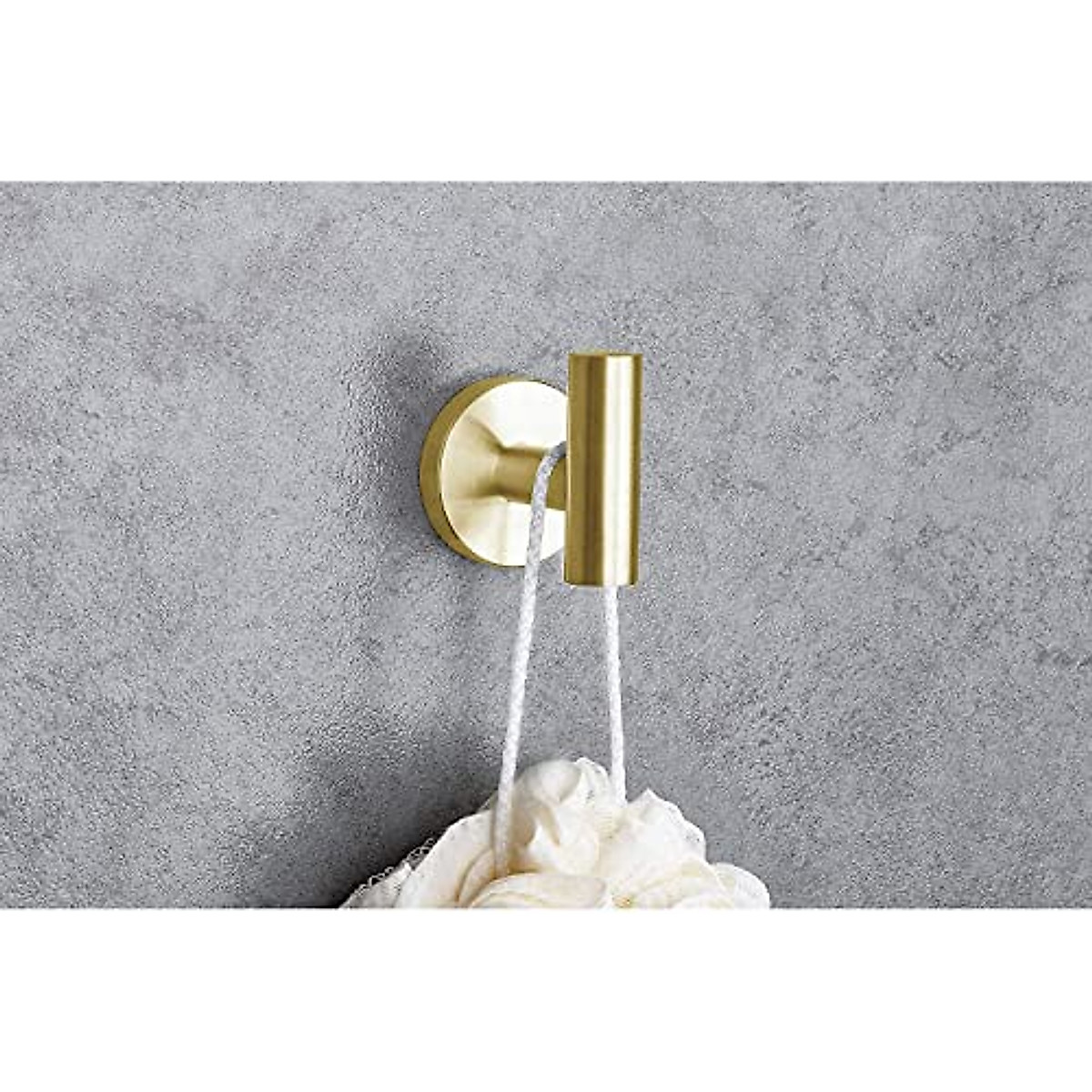 USHOWER Brushed Gold Bathroom Hardware Set, Includes 16-Inch Hand Towel Bar, Durable SUS304 Stainless Steel, 4-Piece