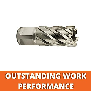 Jancy Slugger by Fein - HSS Nova Annular Cutter with Pilot Pin - 3/4" Straight Shank, 1" Depth, 5/8" Diameter - 63134158041