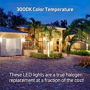 Newhouse Lighting WW15BRZ 16-Watt Outdoor Die-Cast Aluminum LED Wall Wash Flood, Weatherproof Landscape Lighting 1500 Lumens, 3000K Warm White, 120V, 1/2" Knuckle Mount, Bronze