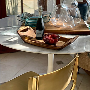 Ironwood Gourmet Norwegian Saddle Serving Tray, 9 x 18 x 3 inches, Brown