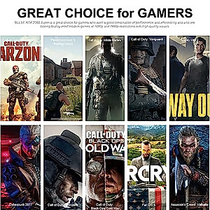 Mllse RTX 2060 Super Graphics Card, RGB 8GB GDDR6 256bit, PCIe 3.0×16, DisplayPort, HDMI, DVI，Dual Fan Cooling System, Video Gaming Card for Destop PC (RTX 2060 Super - RGB)