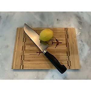 Aviation Bamboo Cutting Board, Jet Silhouettes