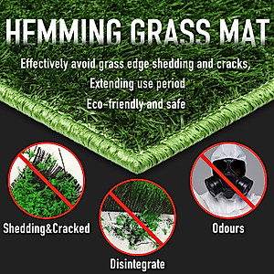 Hompet Dog Potty with Tray Large 30''x20'', 2 Artificial Grass Patch for Indoor and Outdoor Use, Puppy Turf Grass Pad Reusable Training Pads with Pee Baffle, Ideal for Dogs