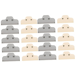 HOMSFOU 20 Pcs Sealing Clip Snack Sealer Clips for Sealing Bags Airtight Food Clip Snack Bags Clips Food Locking Clips Food Bag Clips Magnetic Bag Clip Snacks Heavy Storage Bag Plastic