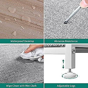 YITAHOME Storage Tower with 8 Drawers - Fabric Dresser with Large Capacity, Organizer Unit for Bedroom, Living Room & Closets - Sturdy Steel Frame, Easy Pull Fabric Bins & Wooden Top (Light Grey)