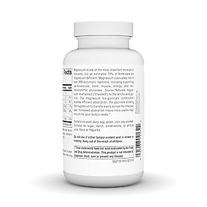 Source Naturals Magnesium Bis-Glycinate, Supports Cardiovascular and Muscle Health* - 120 Tablets