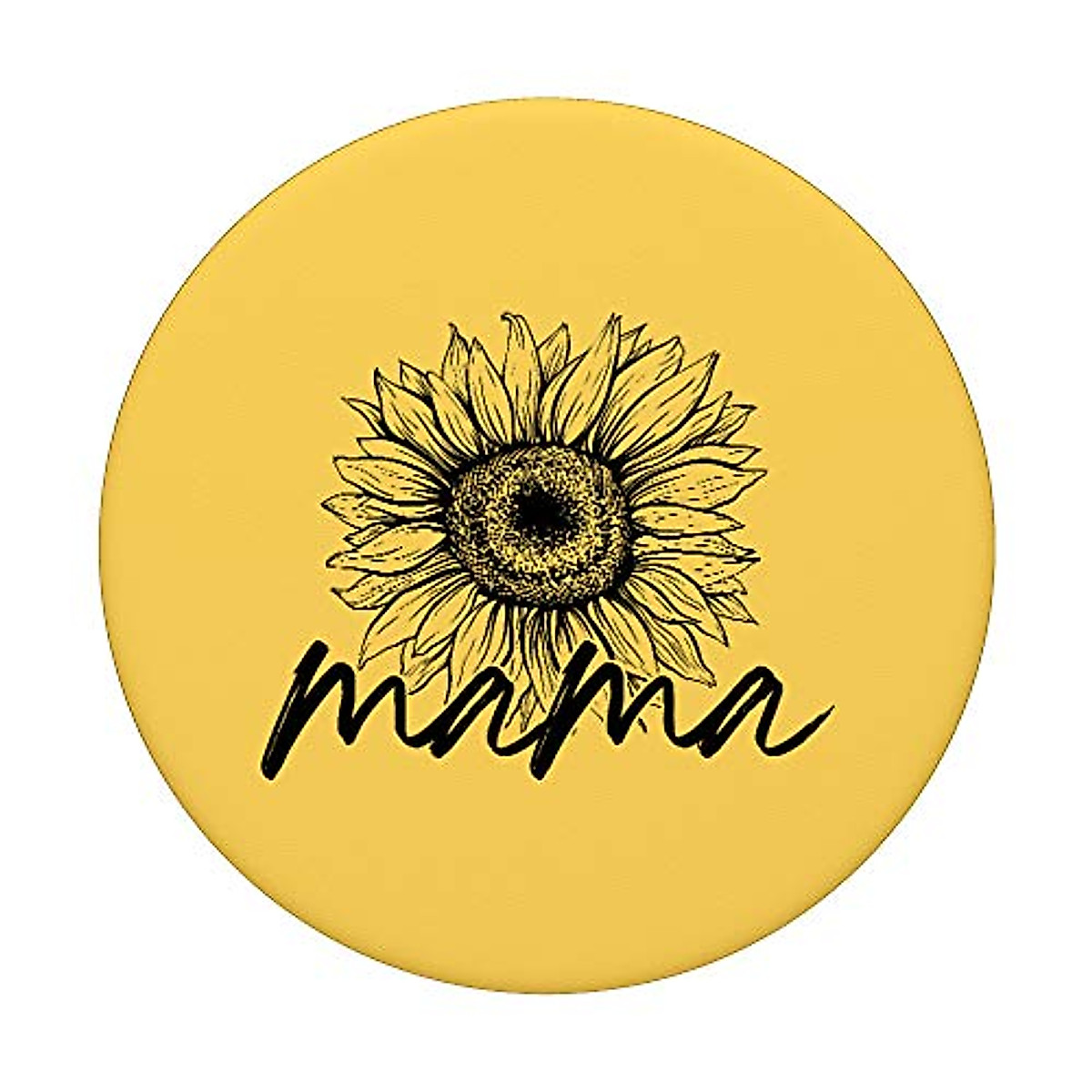 Mama Sunflower Saying Cute Trendy Mom PopSockets Grip and Stand for Phones and Tablets