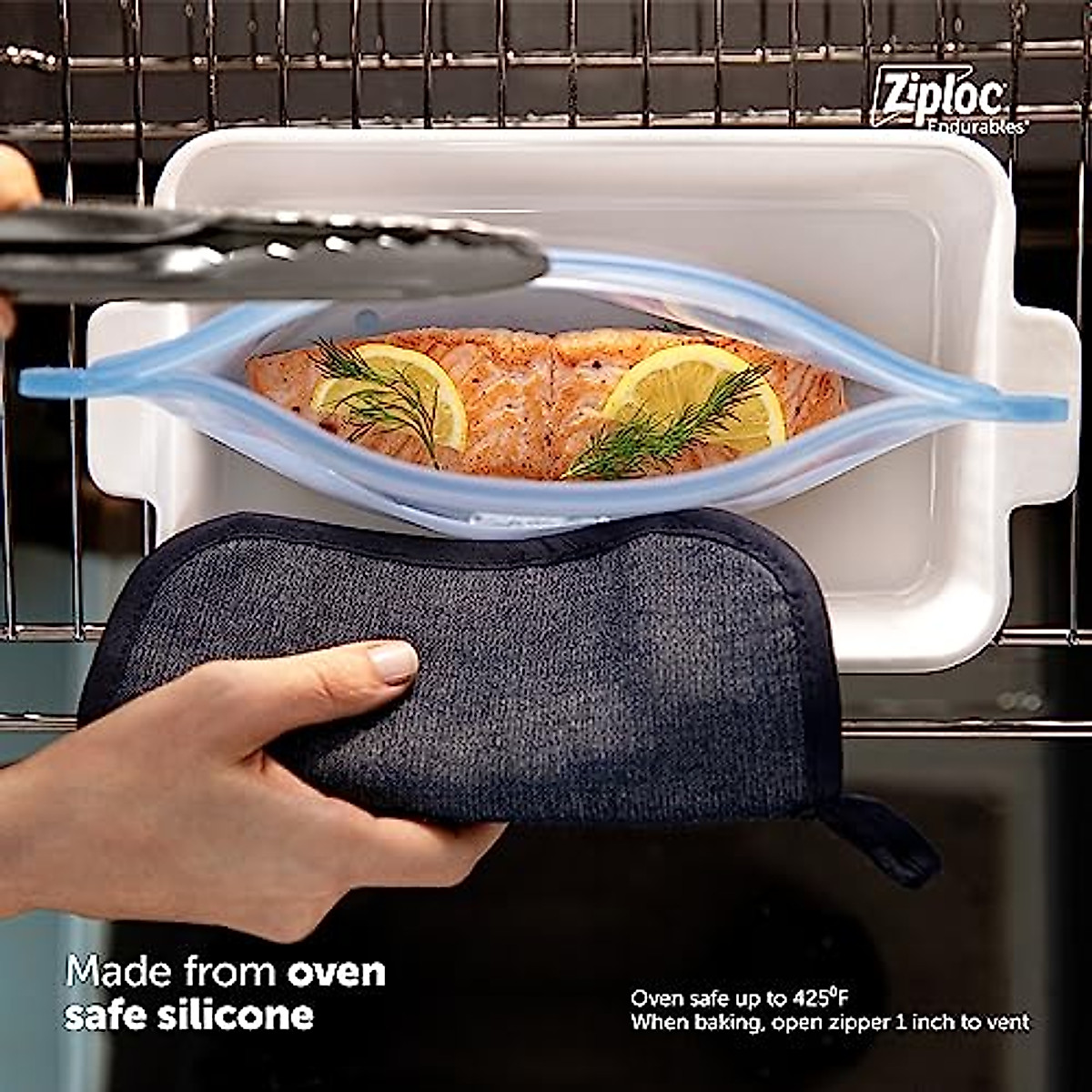 Ziploc Endurables Pouch and Containers Variety Pack, Reusable Silicone Bags and Food Storage Meal Prep Containers for Freezer, Oven, and Microwave, Dishwasher Safe