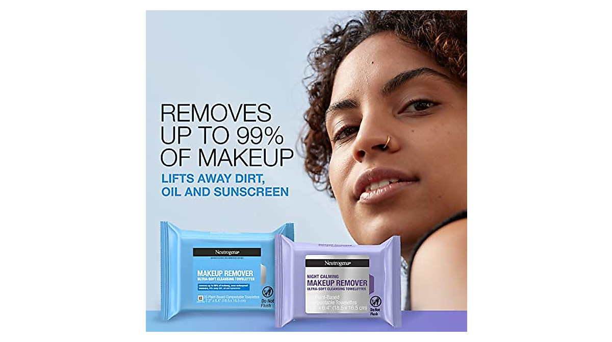 Neutrogena Day & Night Makeup Remover Wipes - Gentle & Eco-Friendly