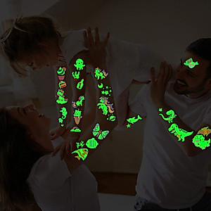 123 Styles Temporary Tattoos for Kids Girls,Fake Butterfly Dinosaur Tattoo Stickers for Kids,Birthday Party Supplies Favors for Kids Glow Makeup in the Dark