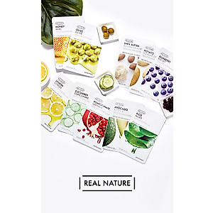 The Face Shop Real Nature Face Mask | Hydrates & Soothes Sensitive Skin, Great for Skin Damaged by Sun Burn | K Beauty Facial Skincare for Oily & Dry Skin | Aloe Vera, K-Beauty