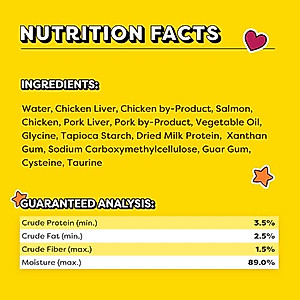 Temptations Creamy Puree with Salmon Lickable, Squeezable Cat Treats, 0.42oz Pouches, 4 Count (Pack of 11)