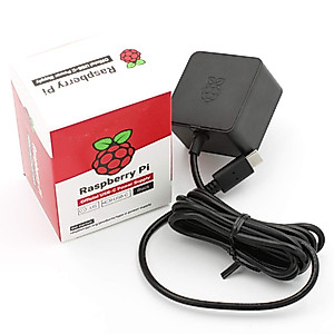 Raspberry Pi 15W USB-C Power Supply US - Black