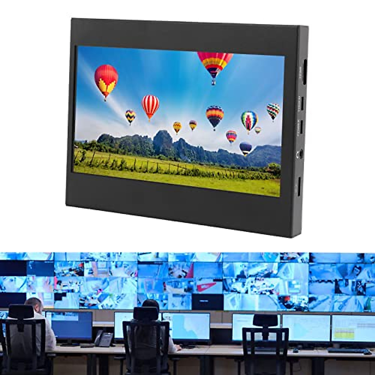 Portable Monitor 7, Inch Capacitive Touch 050121113C Screen Display HD Color Support Multimedia Interface VGA Input