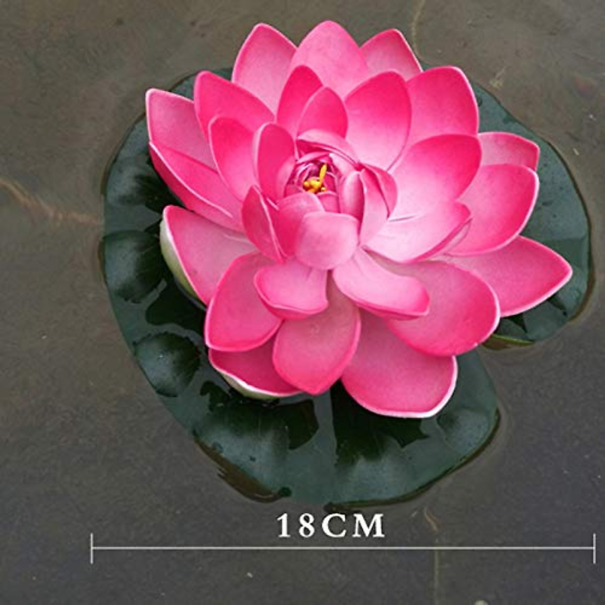 2pcs Artificial Floating Plant Water Lily Flower and Leave Pad Fish Landscape Decoration for Home Garden Pond Pool Aquarium