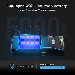 2023 MUNBYN Android Barcode Scanner PDA Inventory Scanner, Android 10, QR 2D 1D Barcode Scanner Reader, 3+32G, Portable Handheld Mobile Computer, IP67 Dual-Band Wi-Fi 4G BT Data Collector for Retail