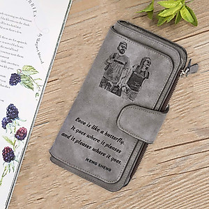 Women's Custom Photo Wallet, Personalized Wallet Gift for Wife Mom Girlfriend, Christmas Gifts