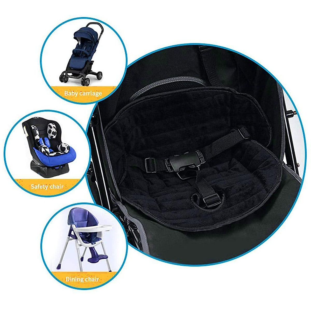 iNelihoo Baby Piddle Pad Car Seat Protector Leak Free Car Seat Saver Waterproof Seat Liner Kid Car Seat Potty Training Pad Protector Dry Seat Pad Mat Under Baby Car Seat Anti Slip Stroller Liner