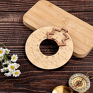Wooden Melody Tool, Round Wooden Melody Chord Tool Chord Wheel Tool Circle of Fifths Wheel Tool Wooden Melody Tool for Musicians for Chords Notes Key Signature