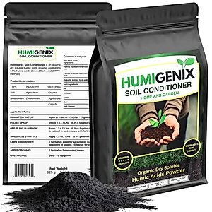 Humic Acid for Plants - Organic Soil Conditioner Fertilizer for Garden, Lawn and Vegetable Crops. (40K sqft Per Bag)