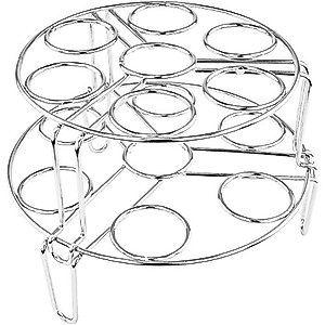 Southern Homewares Stainless Steel Egg Steaming Rack Countertop Egg Holder Pressure Cooker Holder Boiled Deviled Eggs
